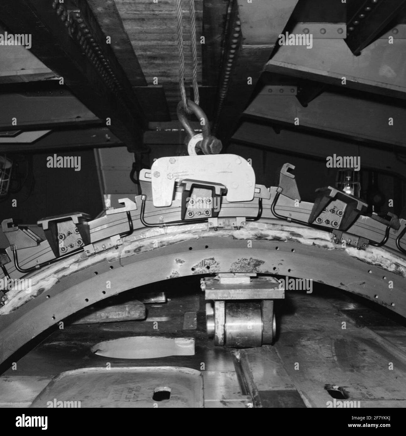 Photo made during the renovation of the cruiser Hr.Ms. The seven ...