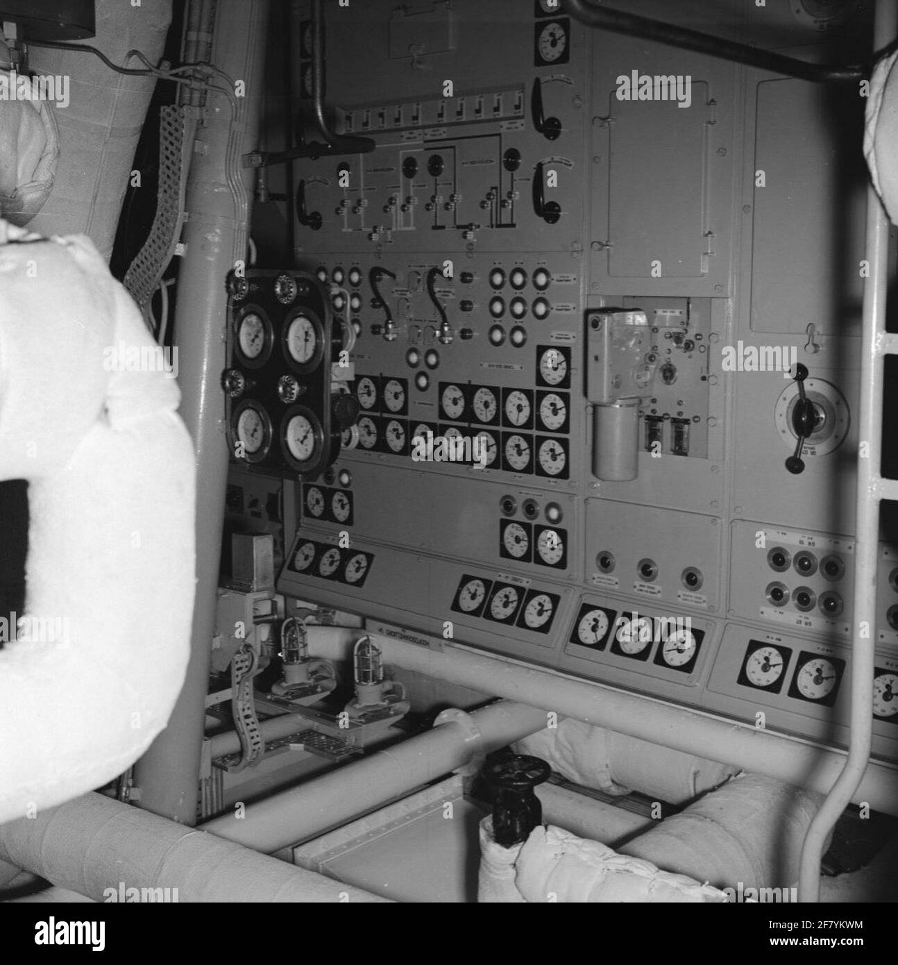 Switchboard photographed on the day of the submission of the submarine ...