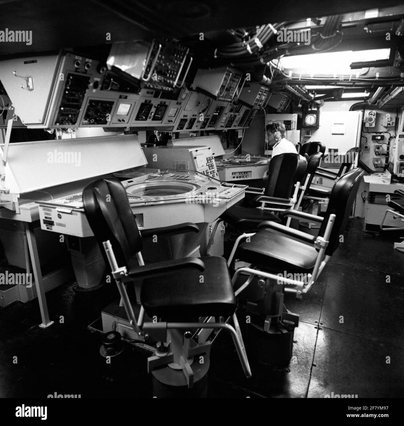 Interior shot A / B Hr.Ms. Van Galen (1967-1987). Photo shows a detail ...
