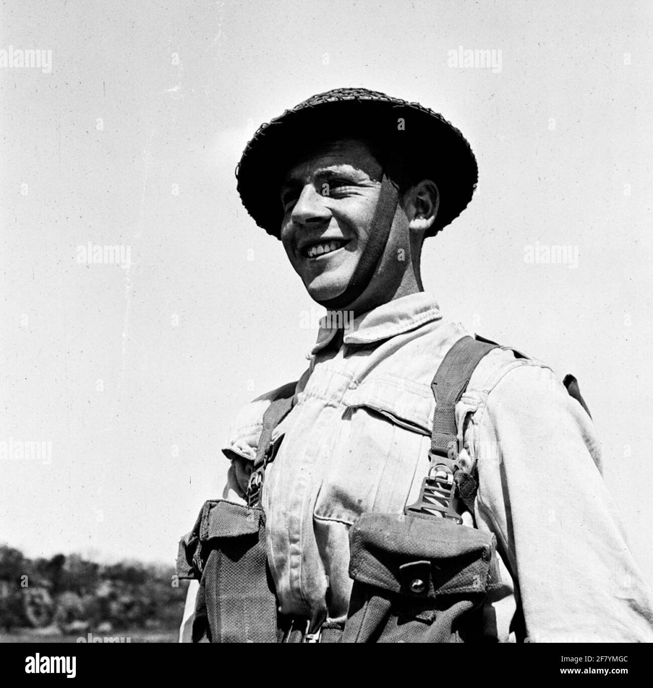 Dutch soldier with webbing patterns Stock Photo - Alamy