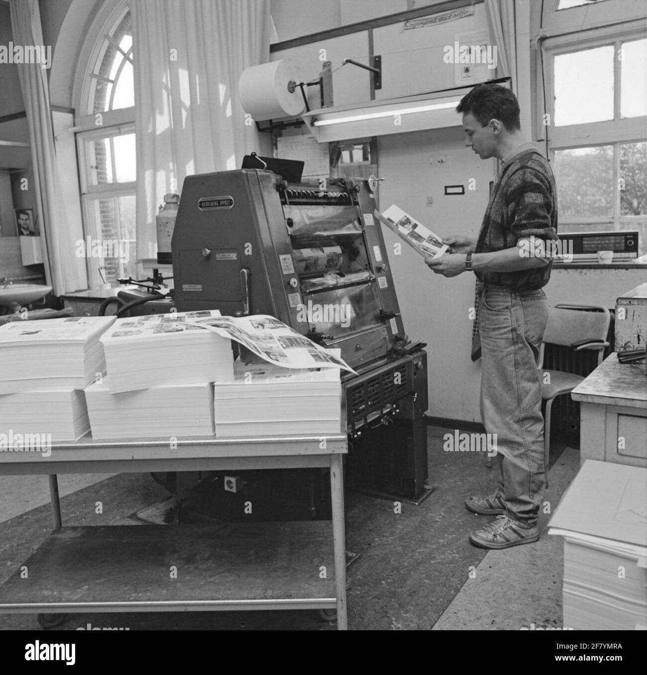 The reprography department of the Rijkswerf. Printing G. ten Napel at ...