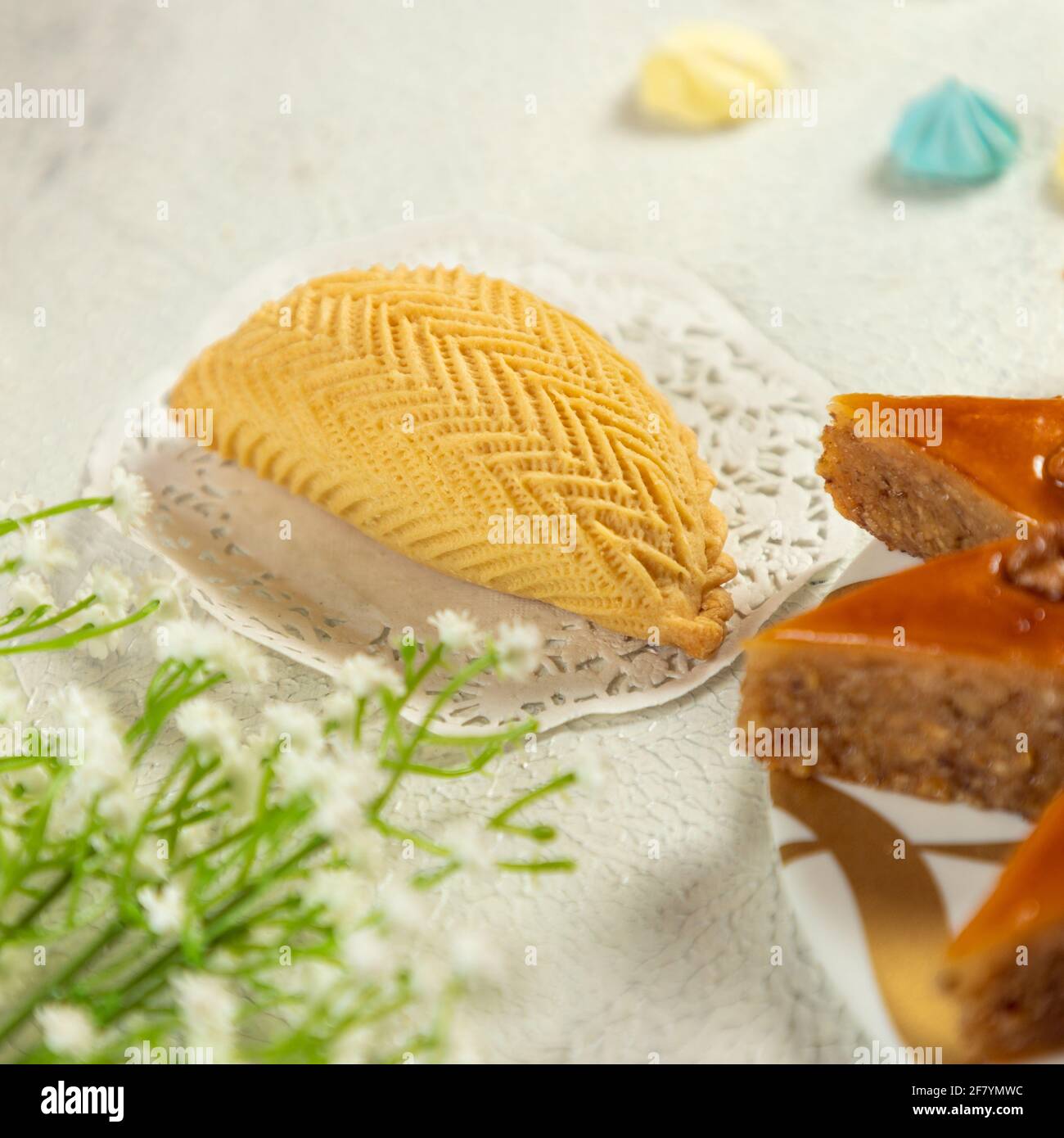 Shekerbura hi-res stock photography and images - Alamy