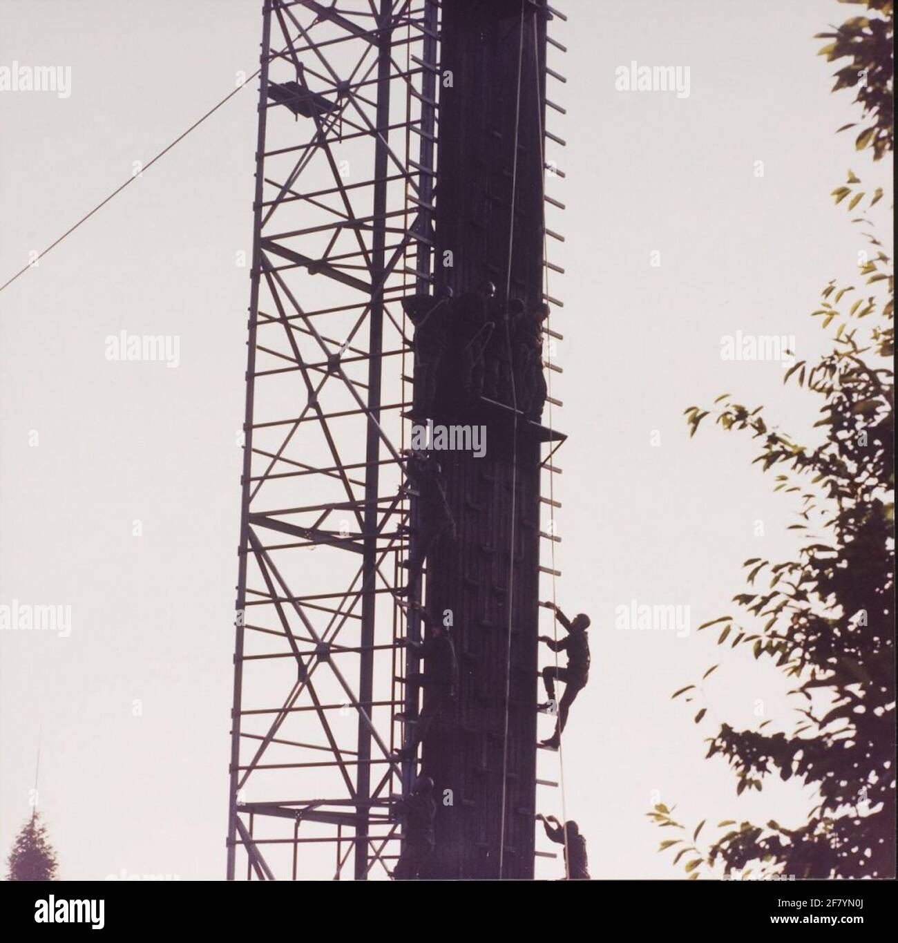 Soldiers practice the climbing tower of Ket KCT (command of command ...
