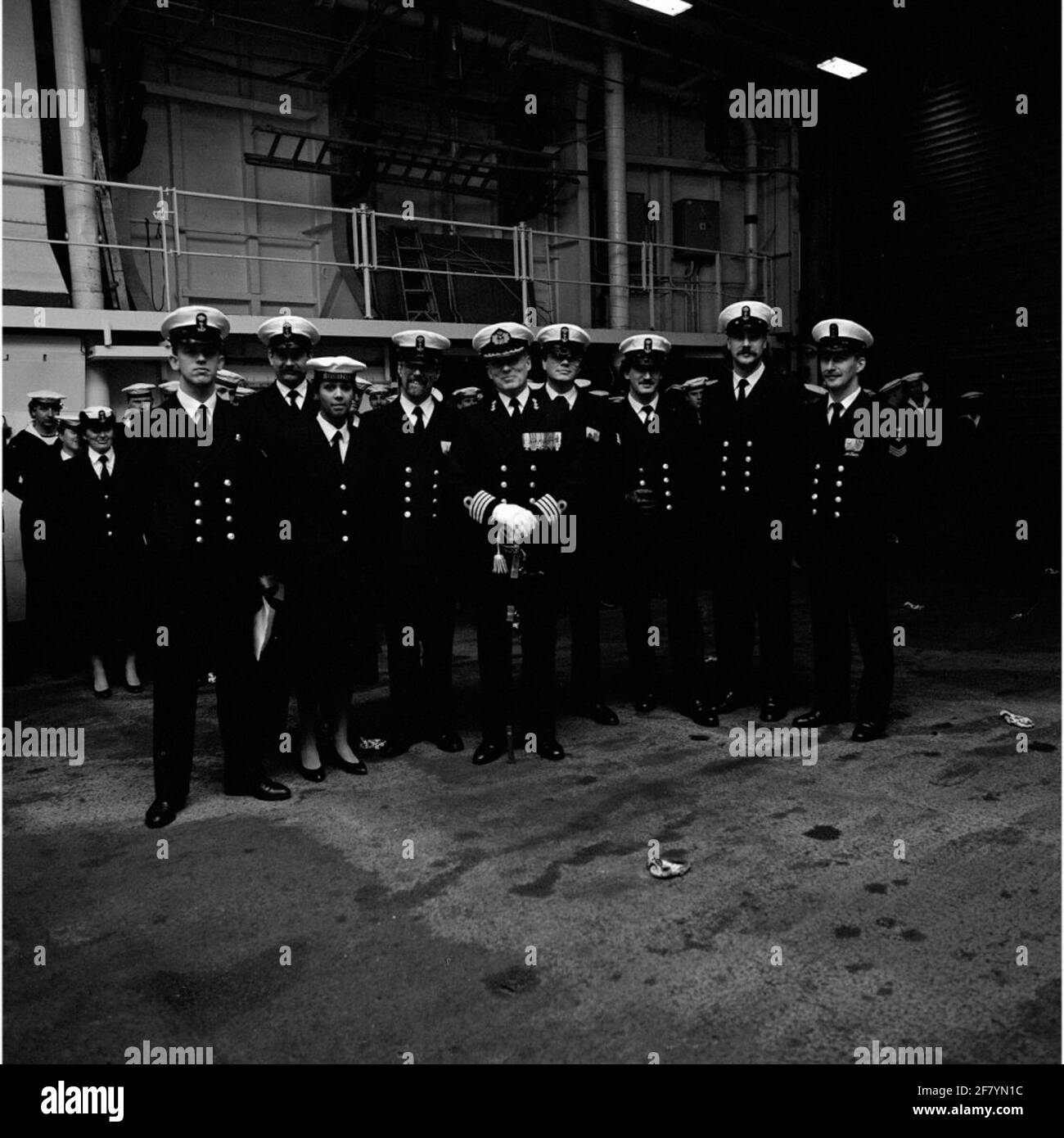 Command transfer of the HR.MS supplies ship. Zuiderkruis (1975-2012) in ...