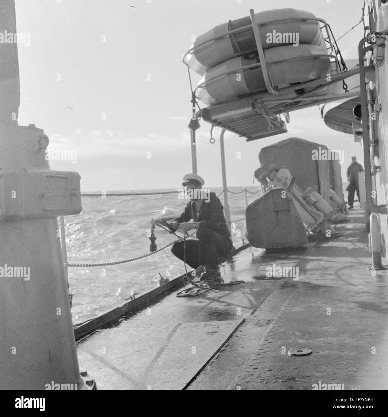 Decorial work on board an evertsen class (1945-1963) Torpedo boat ...