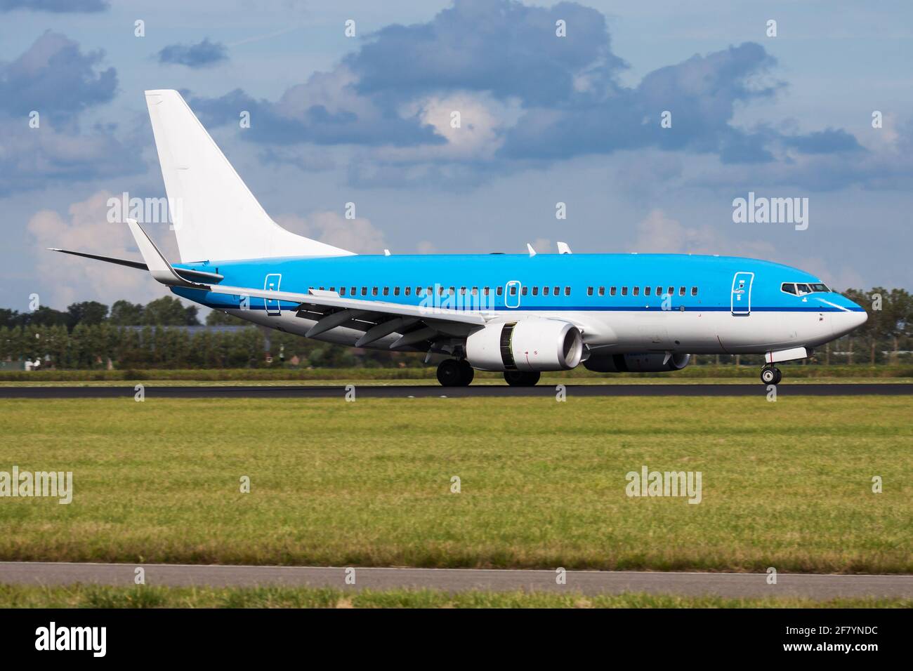 Untitled airplane. Passenger plane. Aircraft without title at airport ...