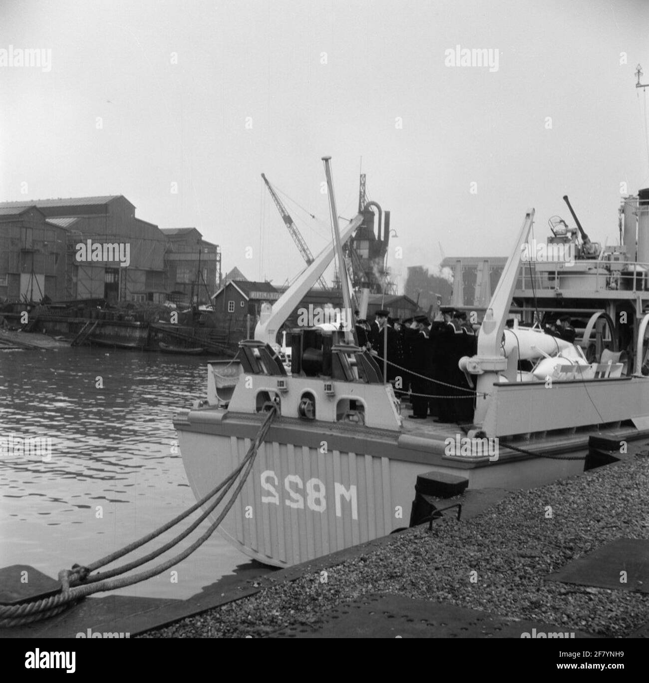 Communication of the mine sweep Hr.Ms. Leersum (M 822, renovated in ...