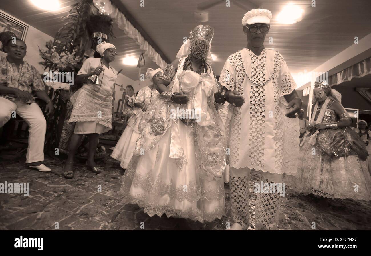 simoes filho, bahia / brazil - february 27, 2016: Candoble supporters ...