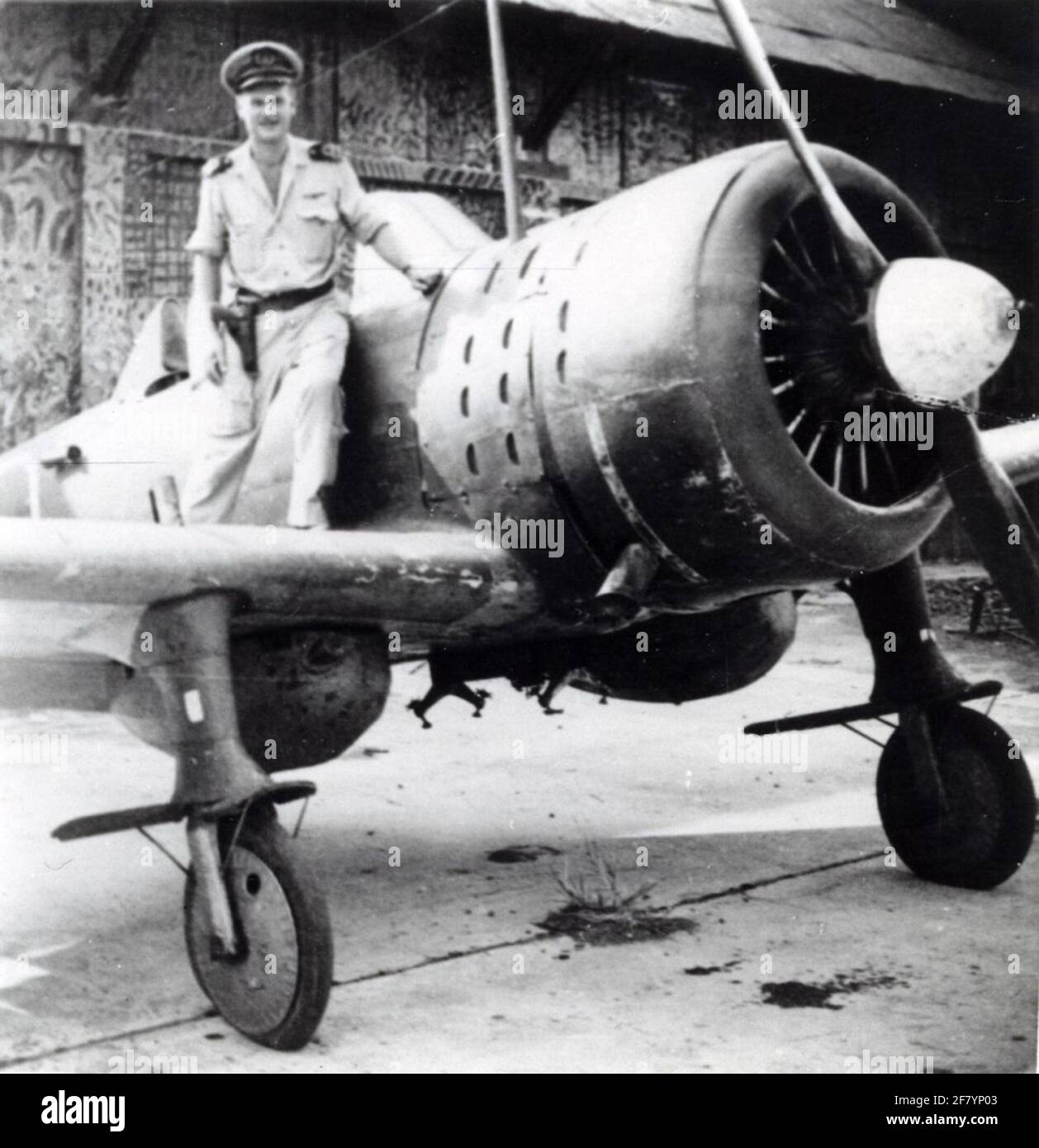 Japanese Leather Plane Manshu Ki-79b as wreck on Kemajoran left behind Stock Photo - Alamy