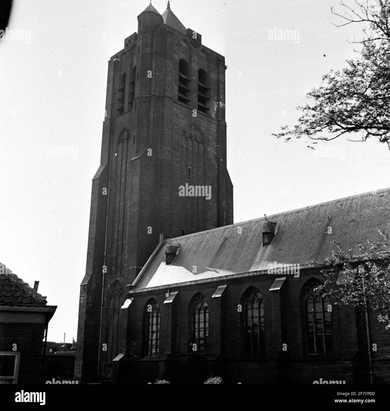 Tower of a church building Stock Photo - Alamy