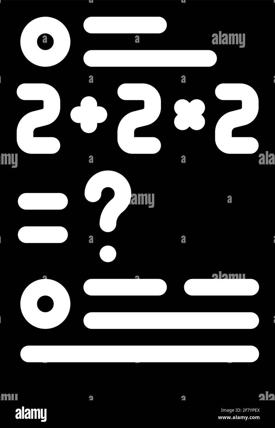 Math problems Stock Vector Images - Alamy