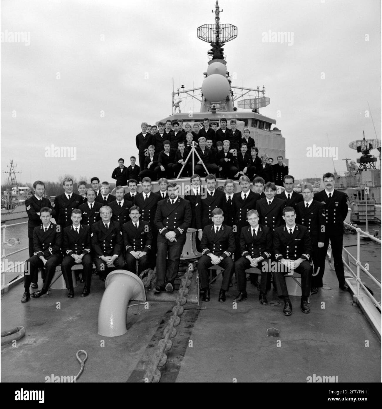 Group photo of the nautical part of the crew of Hr.Ms. Jacob van ...