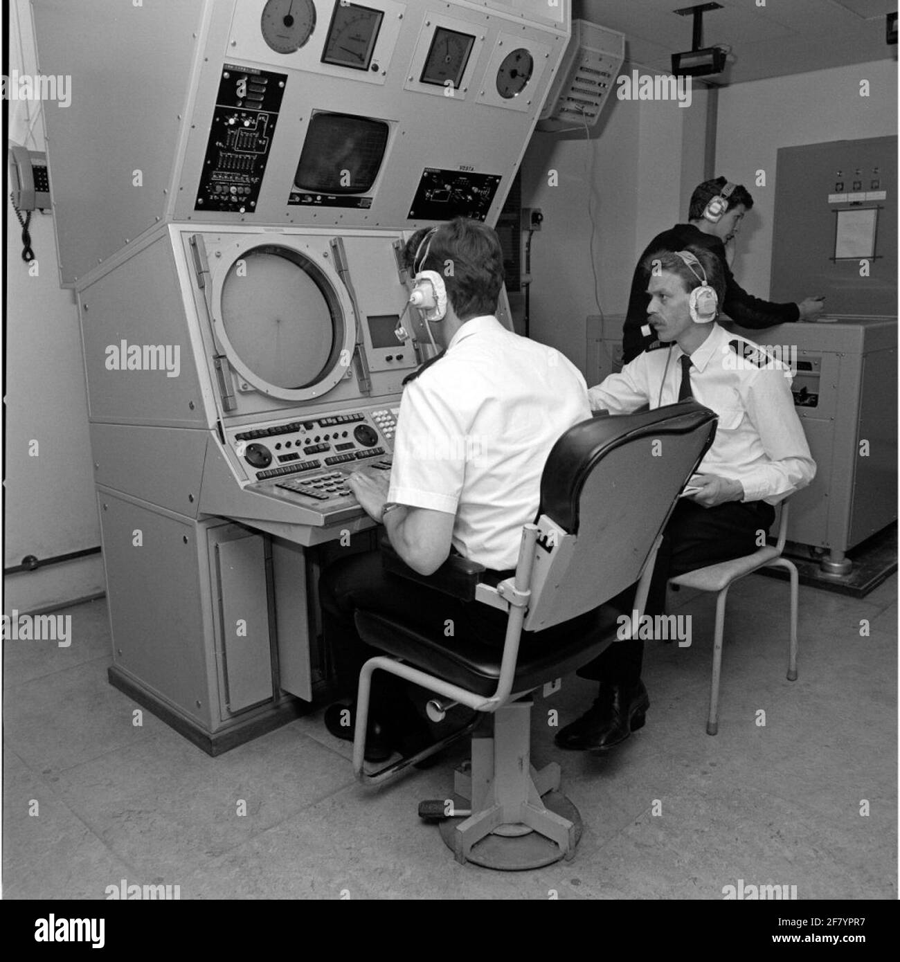 An American admiral visits the naval base Den Helder in May 1990 and ...