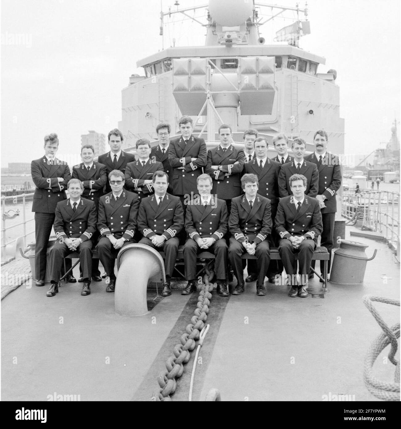 Crew hr.ms. Jacob van Heemskerck (1986-2004). The commander, captain ...