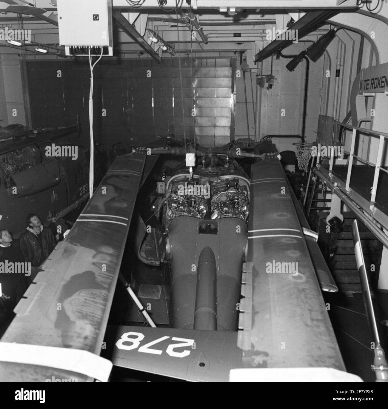 The Hangar aboard the HR.MS supplies ship. North Star. In the hangar 3 ...