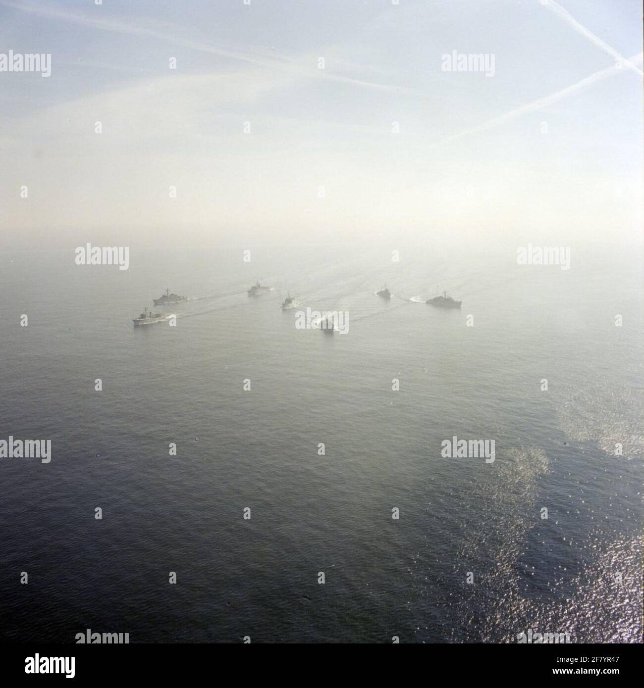 Aerial recording of ships belonging to NATO StanavForchan (Standing ...