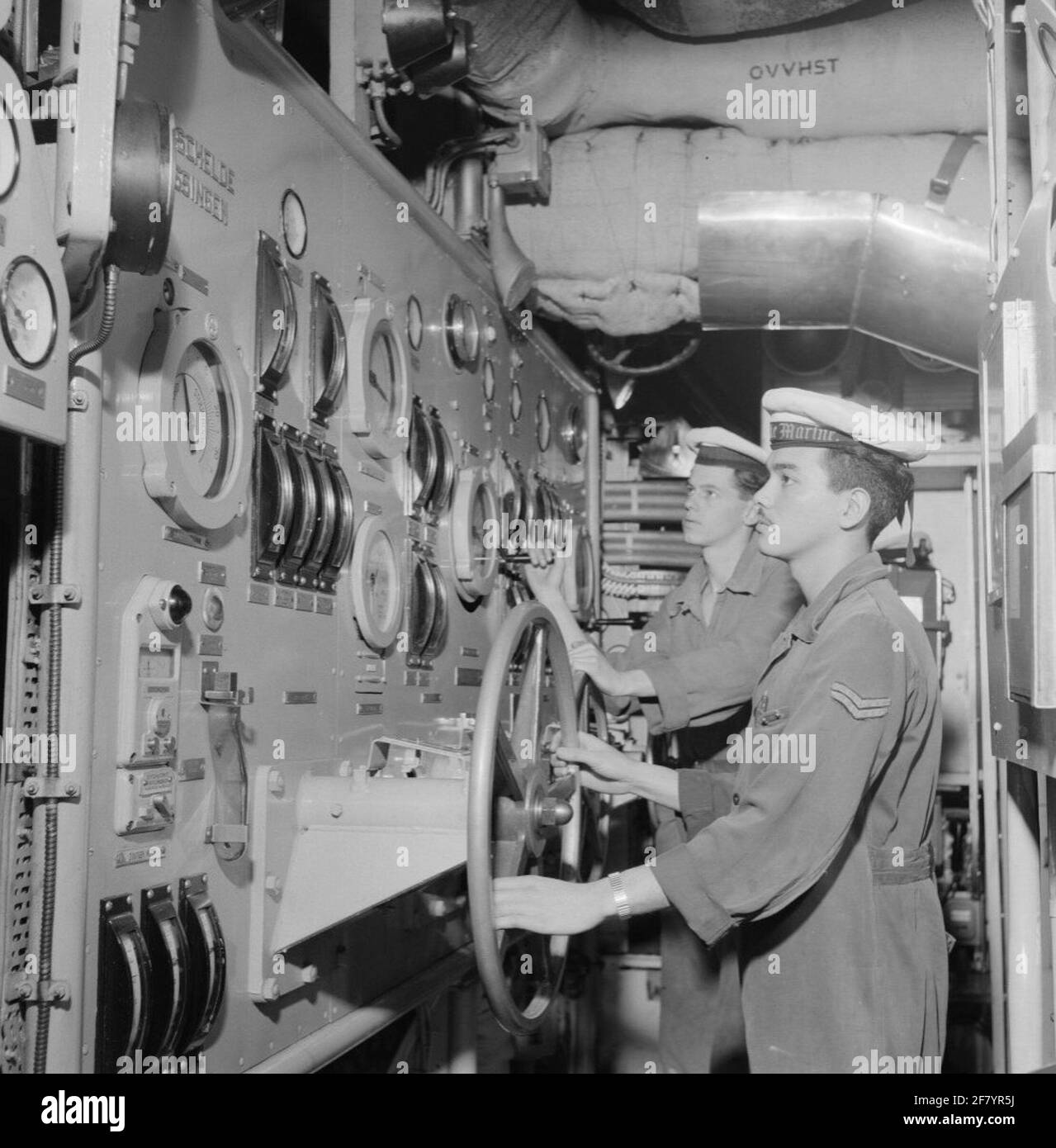 A corporal driver to the maneuvering Submarine hunter Hr.Ms. Utrecht (D ...