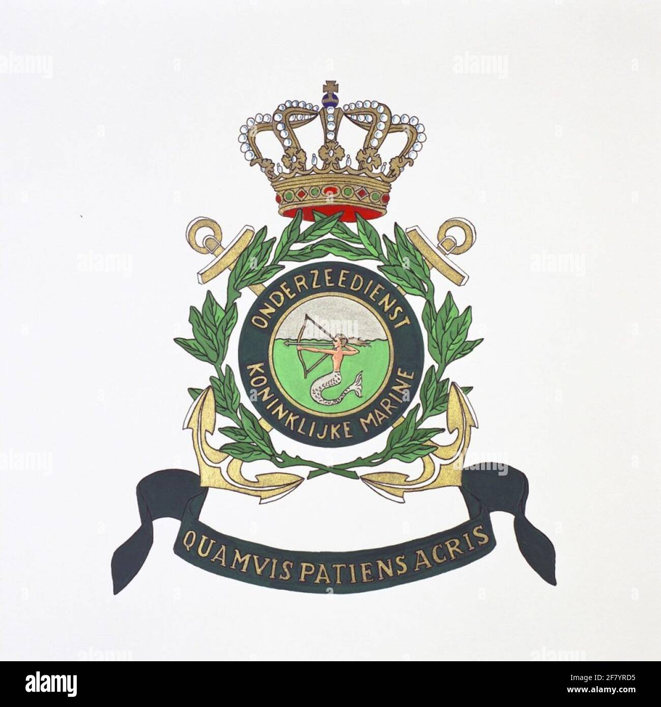 Sailing service (OZD). The armed mermaid symbolizes the submarine ...