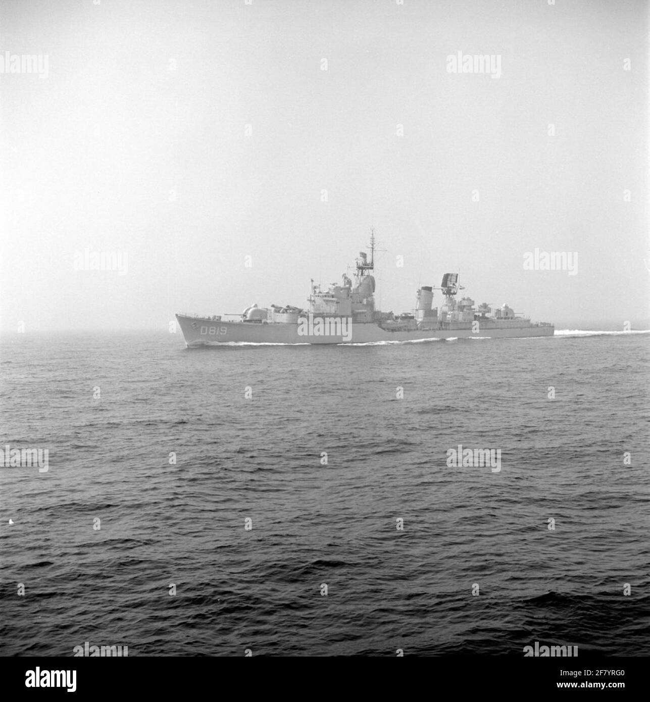 Hr.ms. Amsterdam, (D 819) sailing, June 1976 Stock Photo - Alamy