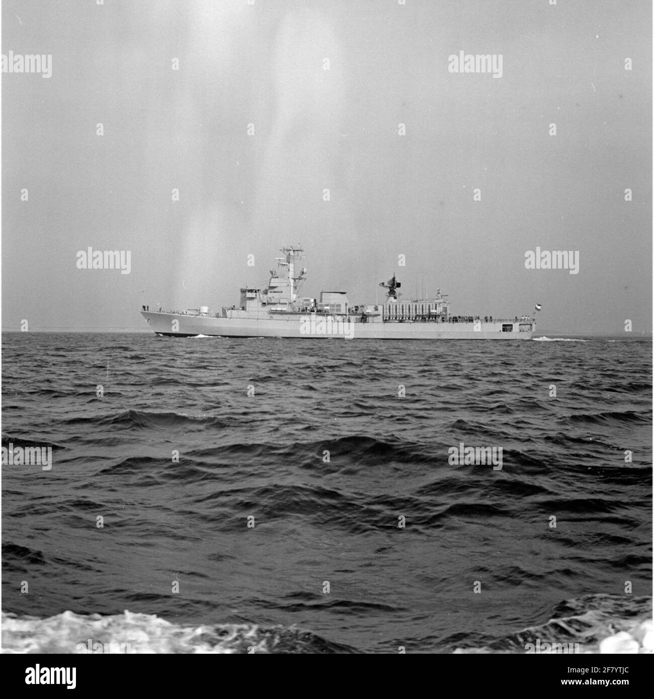 Photo of the Karel Doorman (1991-2006) during test runs under the flag ...