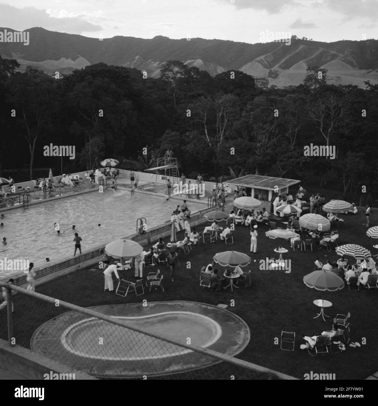 Cruiser Hr.Ms. De Ruyter (C 801) in a local swimming pool During an ...