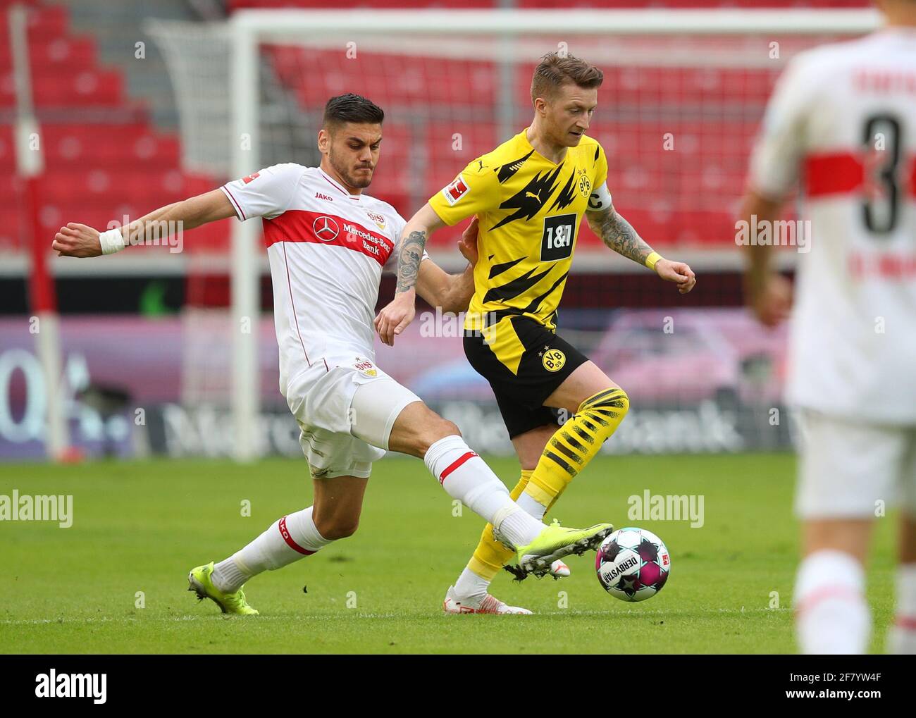 Stuttgart, Germany. 10th Apr, 2021. Football: Bundesliga, VfB Stuttgart ...