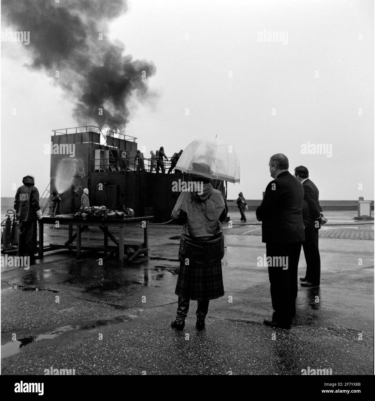 Visit HM Queen Beatrix (umbrella) at the NBCD school (nuclear ...