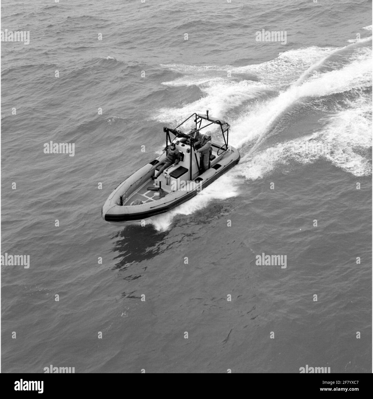 The RHIB (Rigged-Hulled Inflatable Boat) of the S-frigate Hr.Ms. Van ...