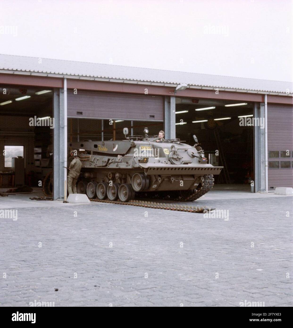Cavalry Schietkamp. "De Vliehors" The Leopard1 Salvage Tank "Buddy" The ...
