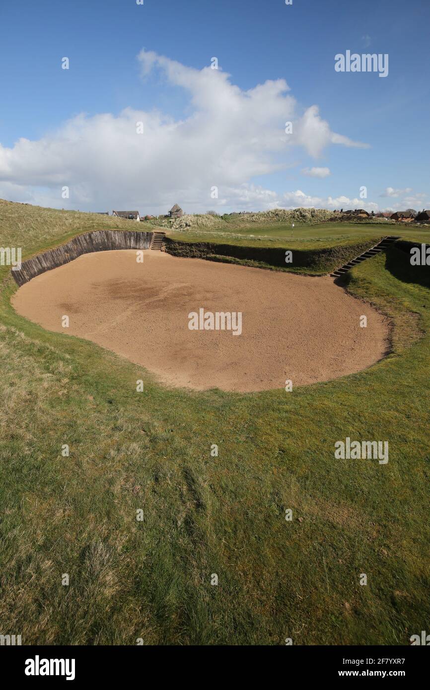 Scotland, Ayrshire, Prestwick, 09 April 2021 . Prestwick Old Course ...