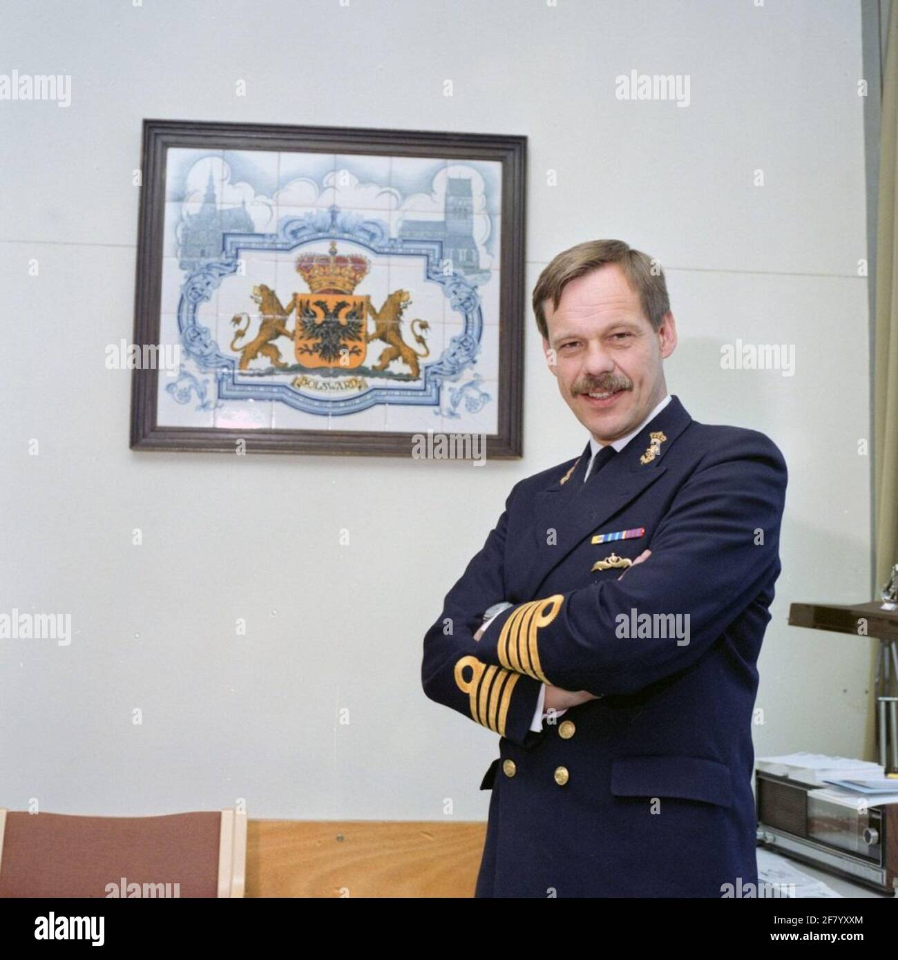 Commander of the operational school in Den Helder Captain-Ter-Zee J.W ...