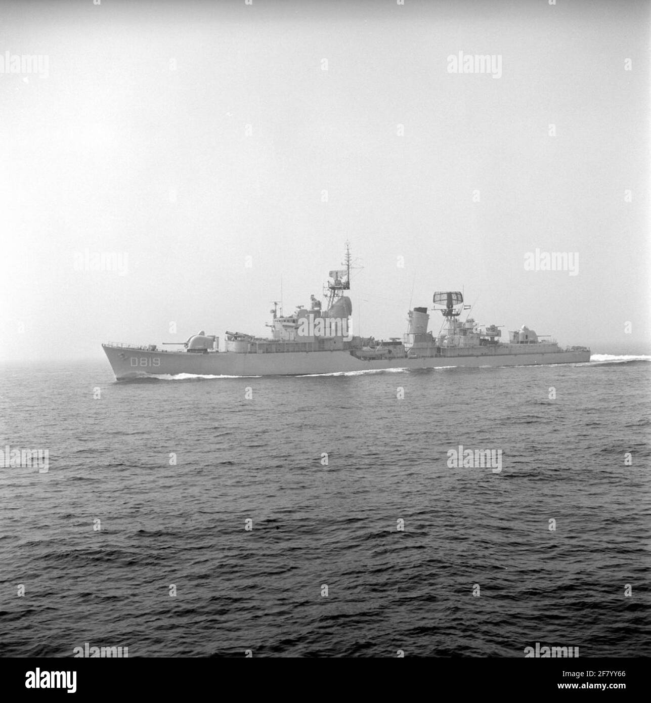 Hr.ms. Amsterdam, (D 819) sailing, June 1976 Stock Photo - Alamy