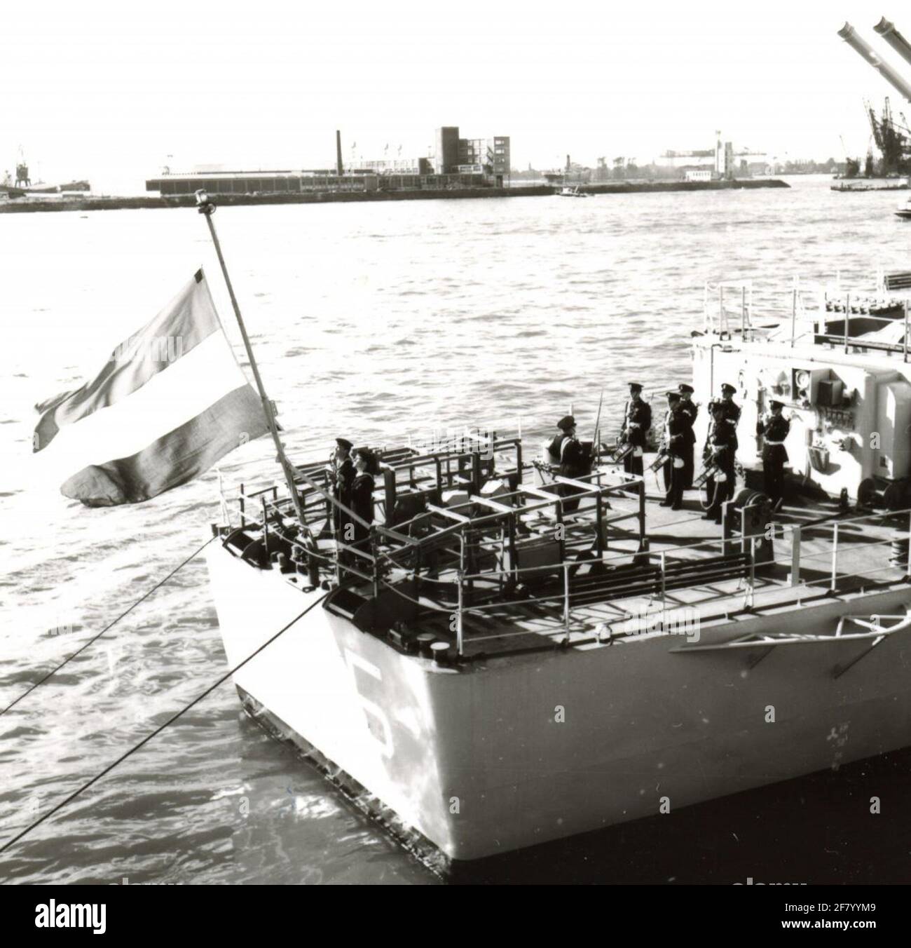 Submarine b-class Hr.Ms. Overijssel (1957-1982), commissioning Stock ...