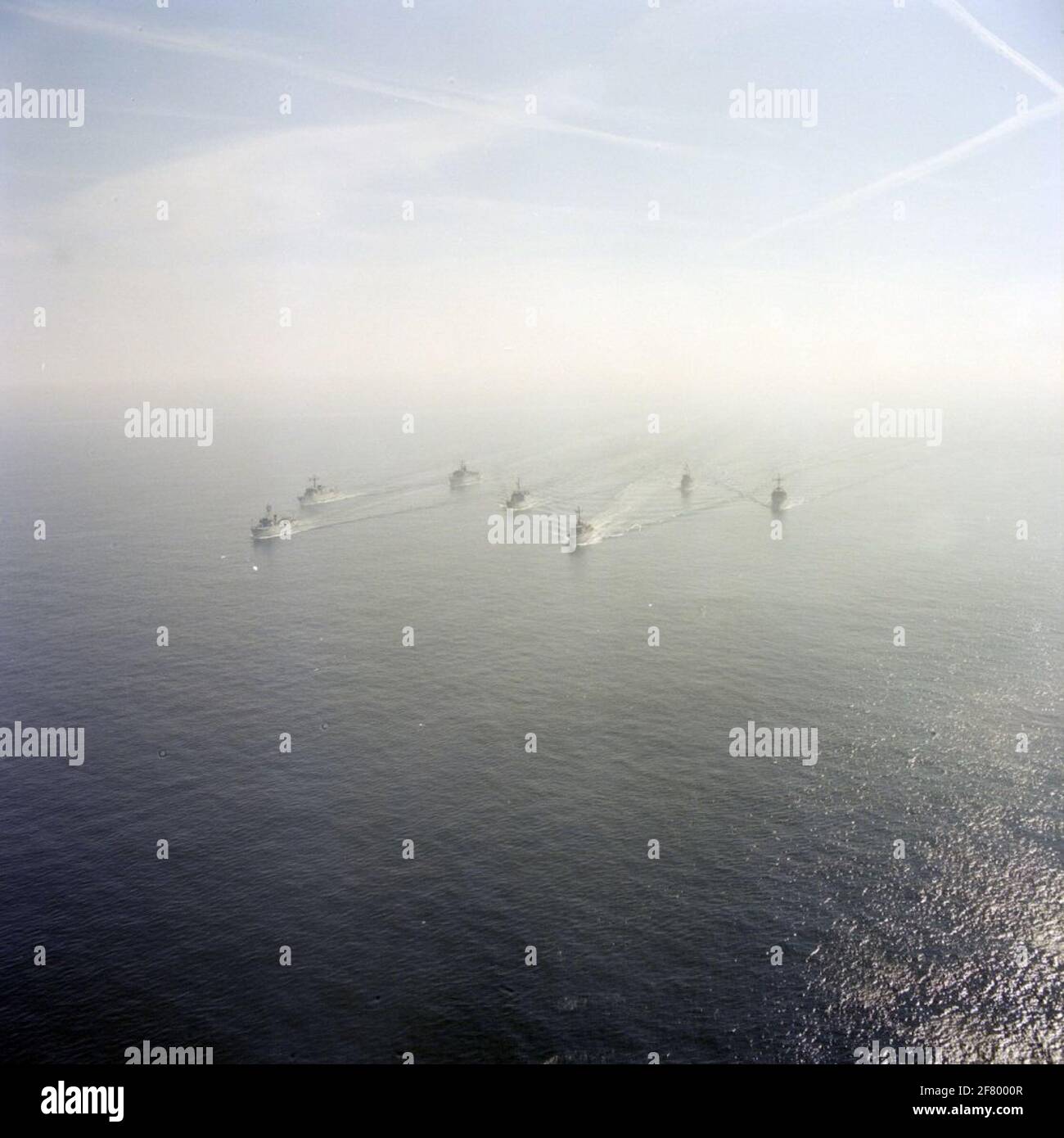 Aerial recording of ships belonging to NATO StanavForchan (Standing ...
