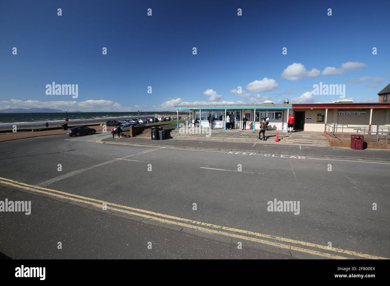 Scotland, Ayrshire, Prestwick, 09 April 2021 Prestwick Seafront ...