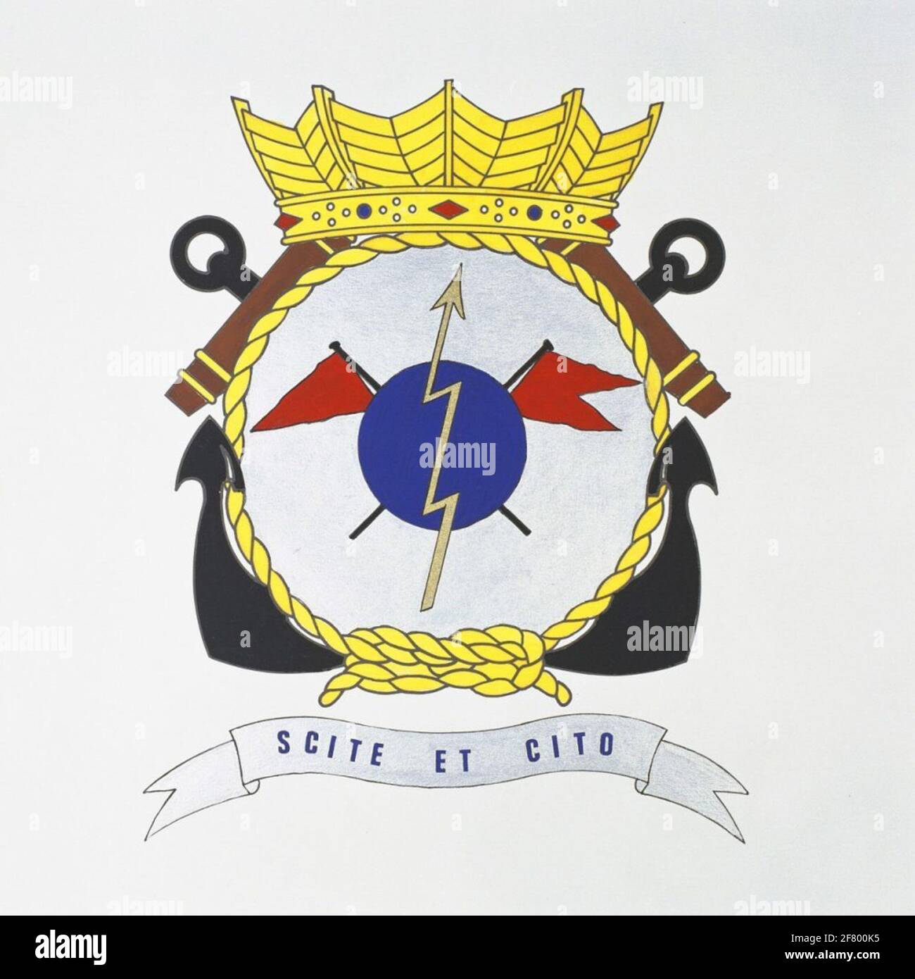 Connection school / Marine connection service. The emblem symbolizes ...