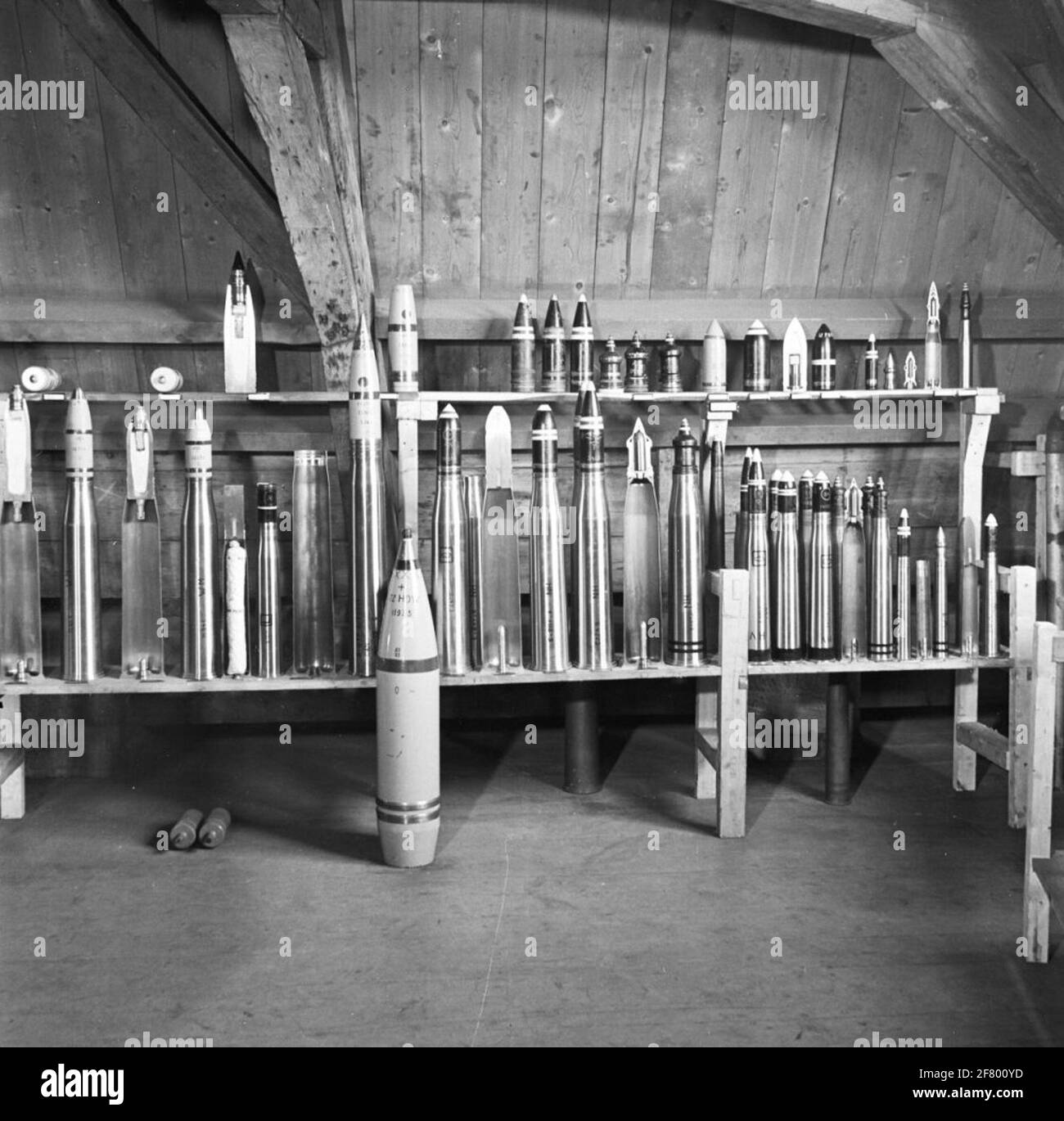 A large collection of ammunition, bombs, mines and weapons from ...