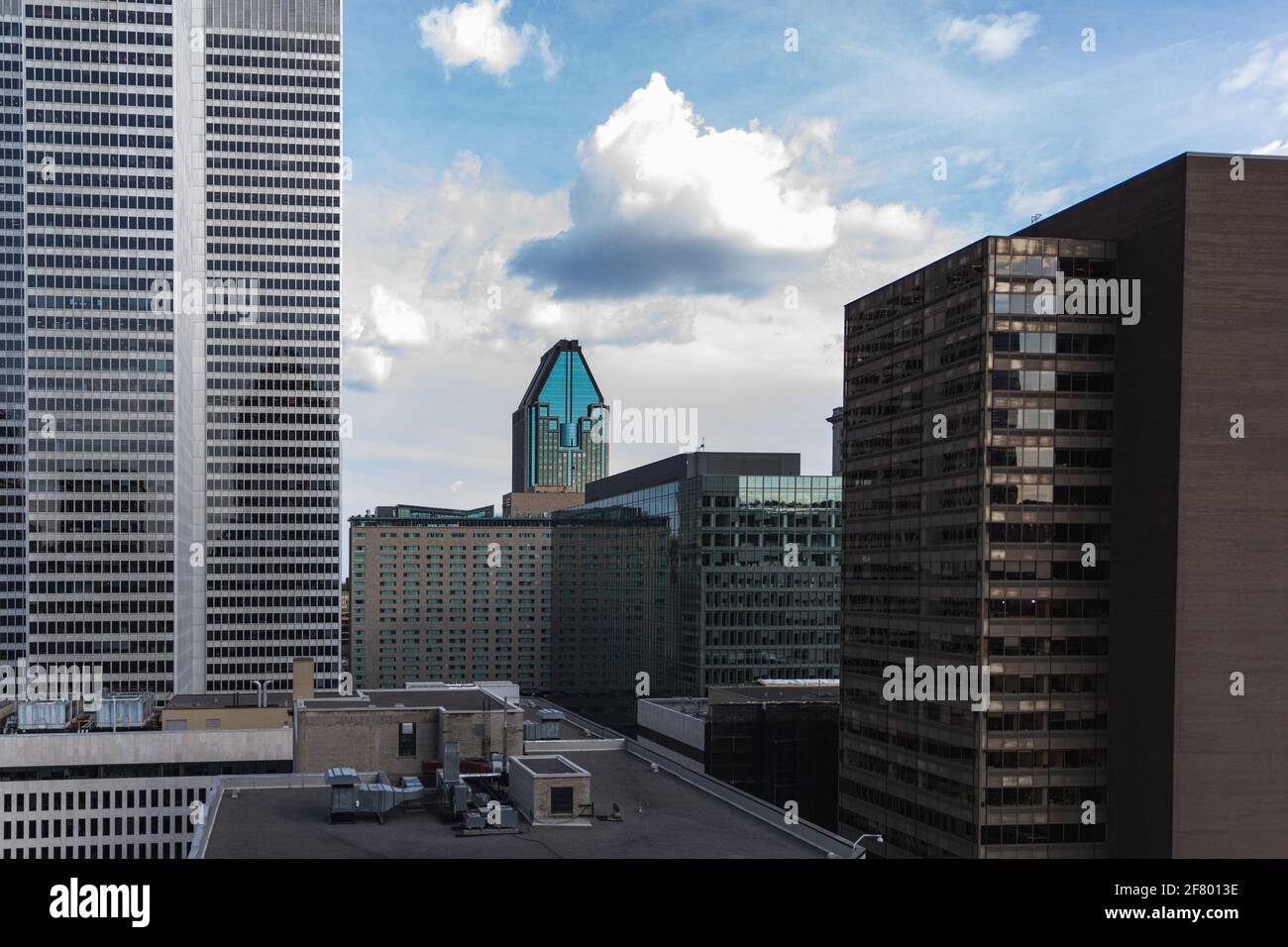 Buildings downtown a city on a nice summer day Stock Photo - Alamy