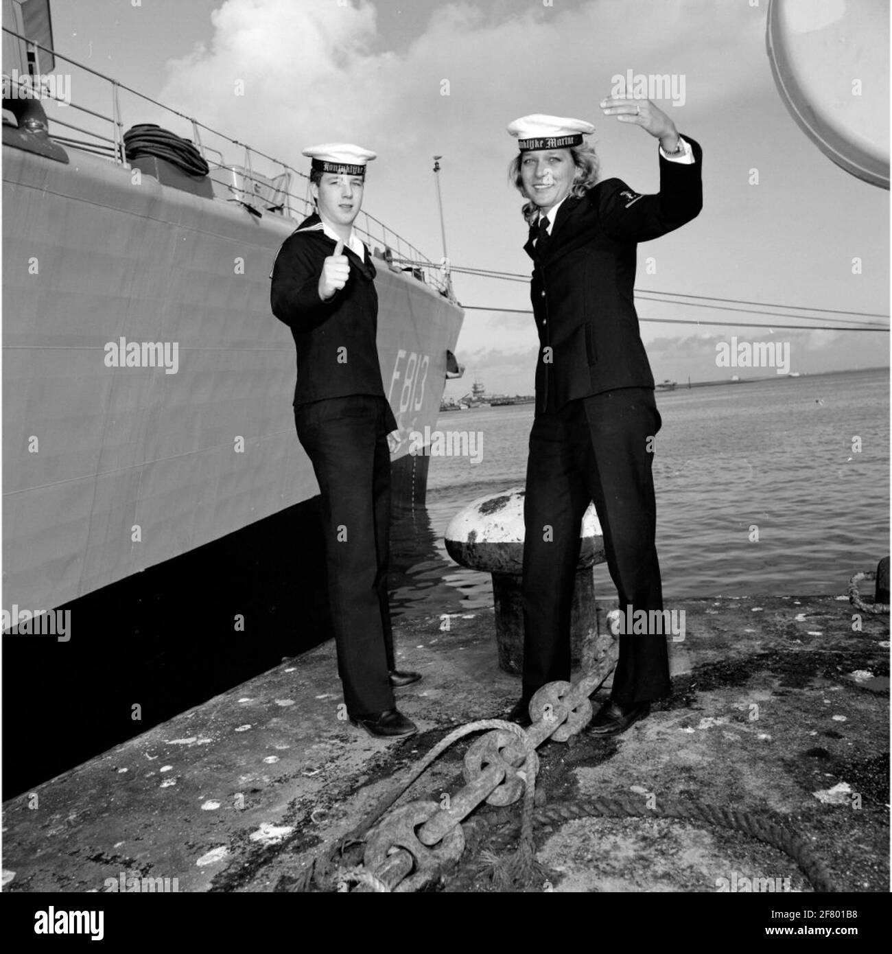 Photo t.b.v. The fleet days taken at the front of the Hr.Ms. Witte de ...