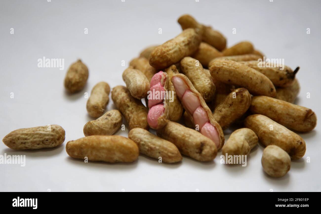 salvador, bahia / brazil - may 28, 2020: peanuts are seen in the city ...