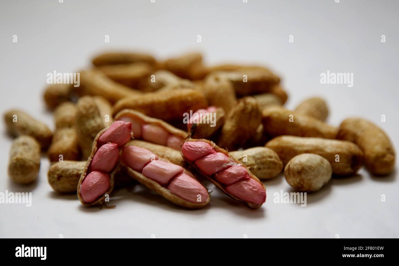 salvador, bahia / brazil - may 28, 2020: peanuts are seen in the city ...
