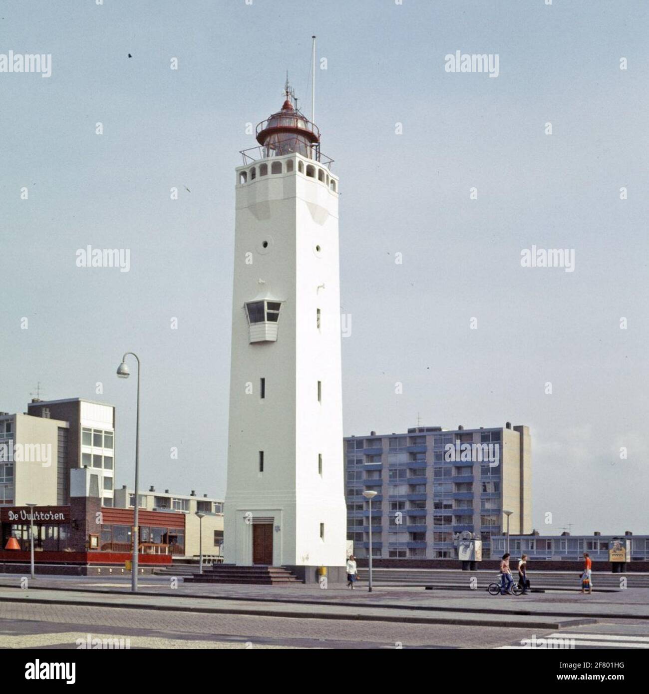 The lighthouse in Noordwijk from 1922. The lighthouse is now a national ...