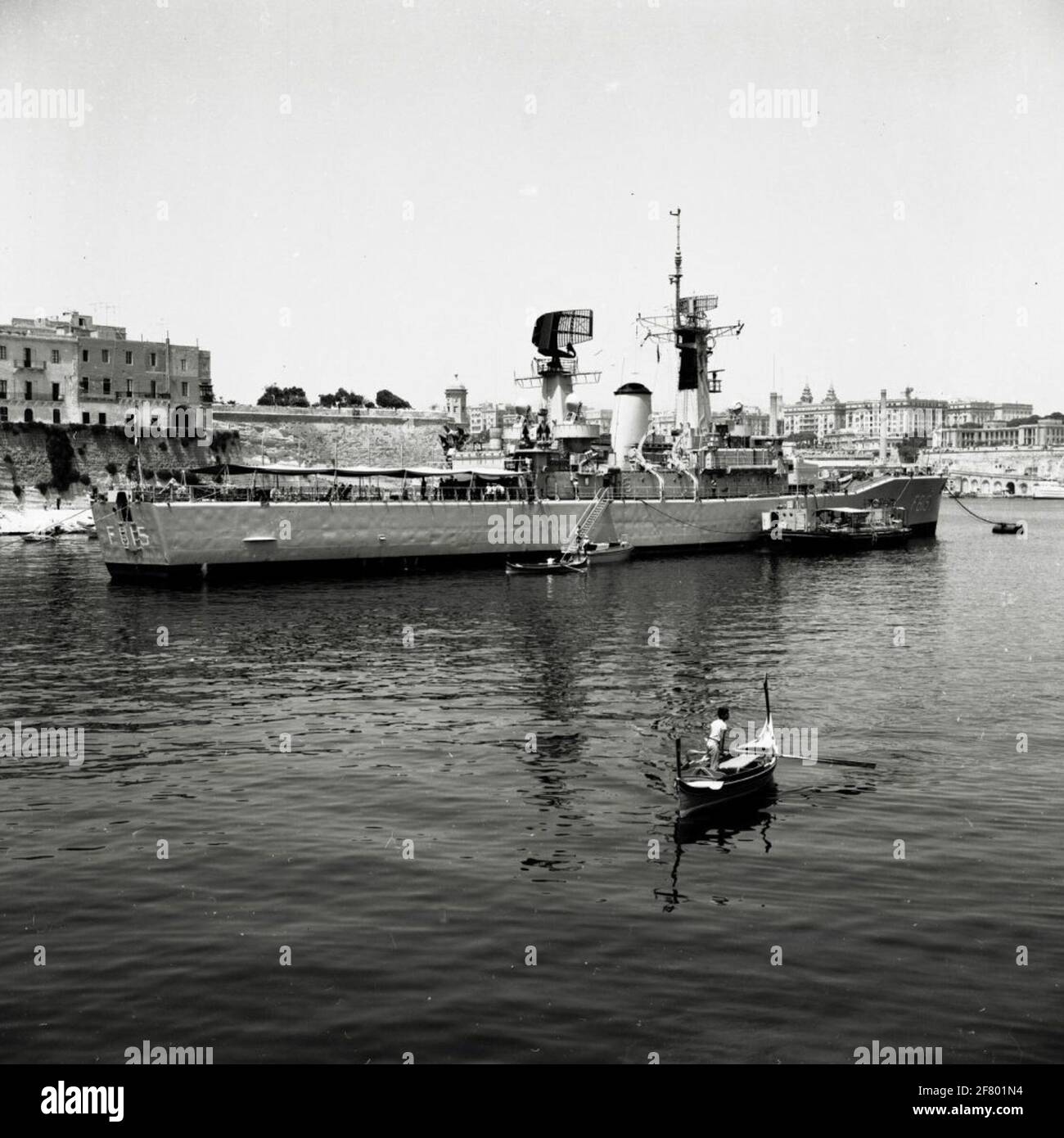 Hr.ms. Fregat Evertsen (1967-1989) in Malta in 1971 Stock Photo - Alamy