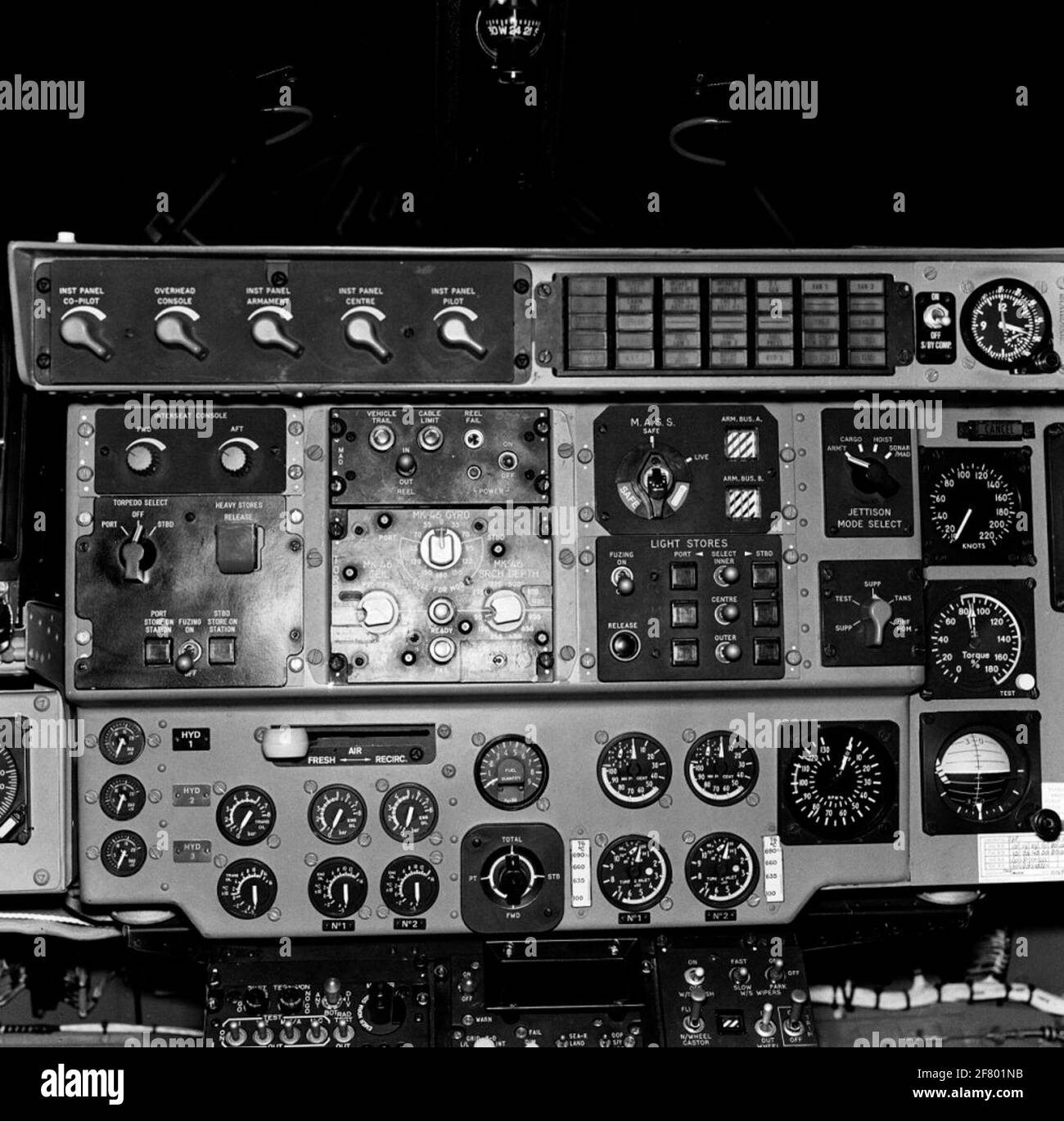 Instruments de cockpit Black and White Stock Photos & Images - Alamy