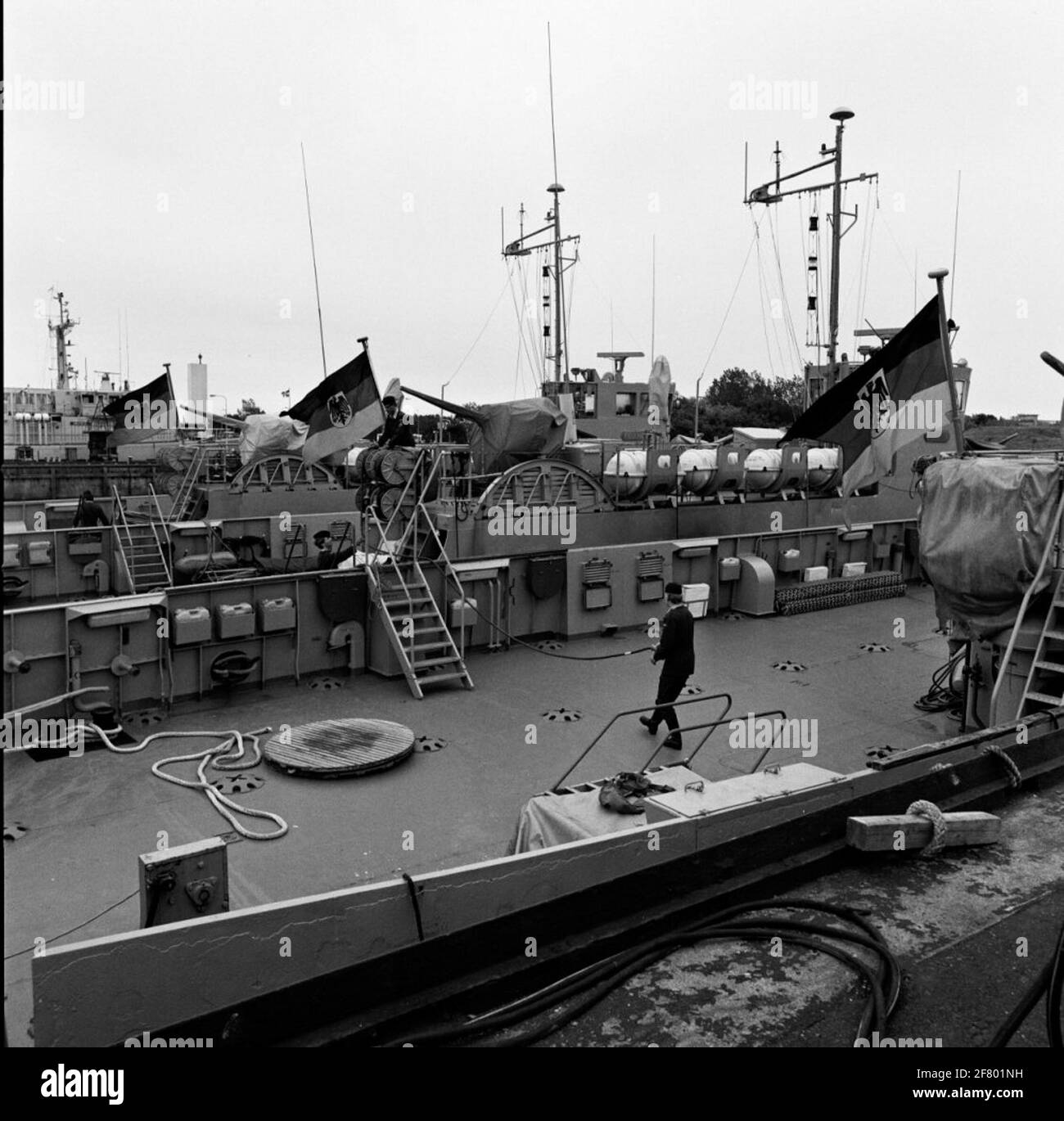A Squadron German landing ships LCU 'Type 520 in Den Helder for ...