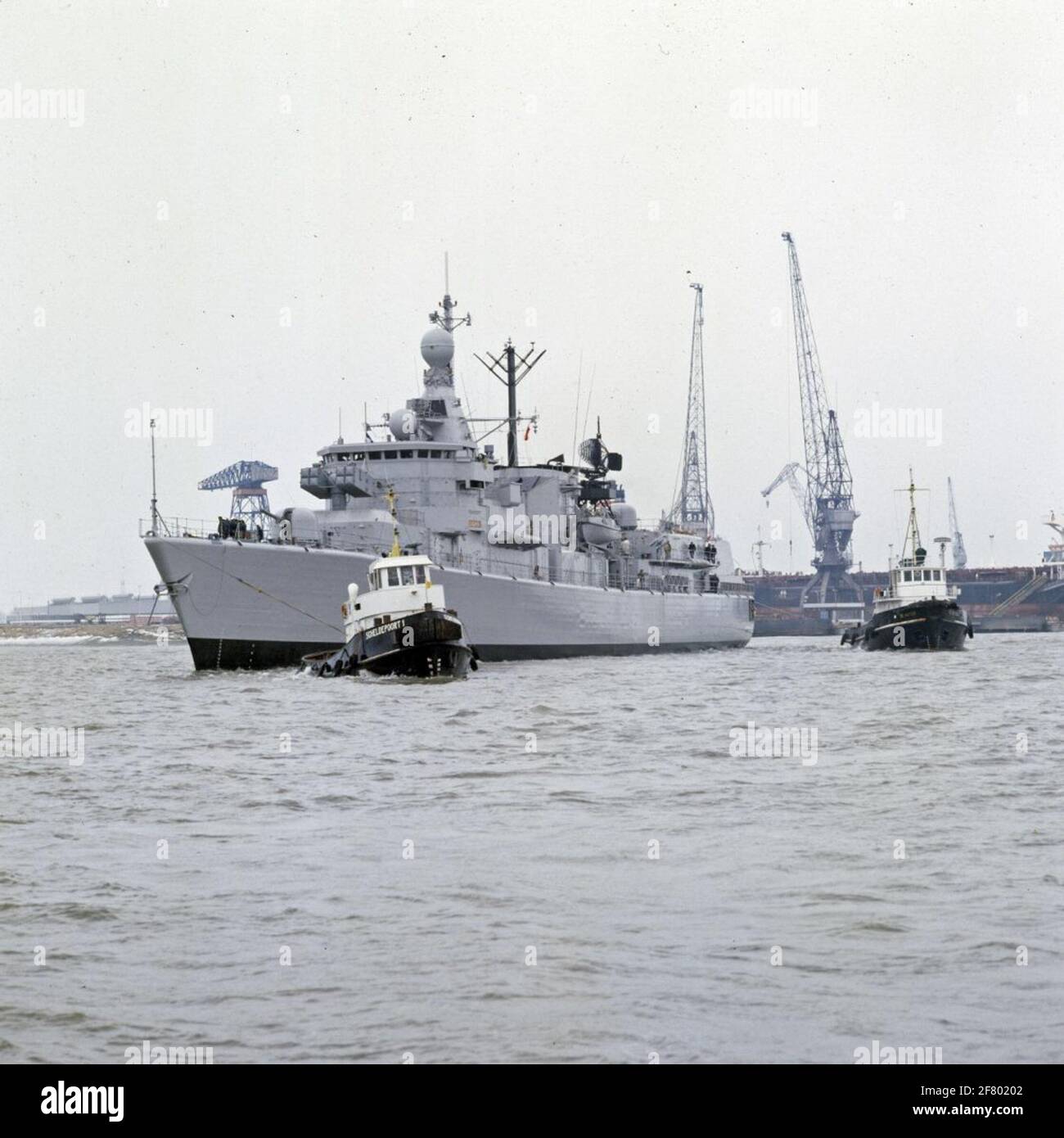 The S-Frigate Hr.Ms. Kortenaer (1978-1997) in the port of Vlissingen Stock Photo - Alamy