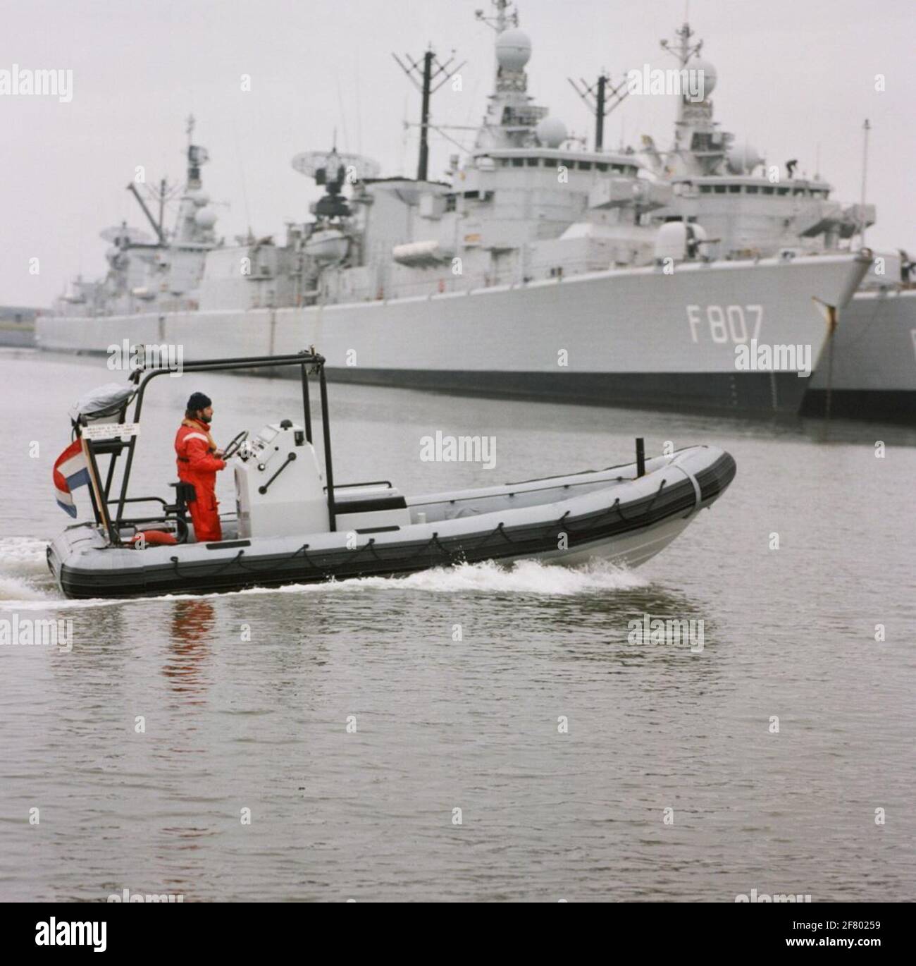 Transfer RIB (Rigid / Rapid Inflatable Boat) at the Port Authority in ...