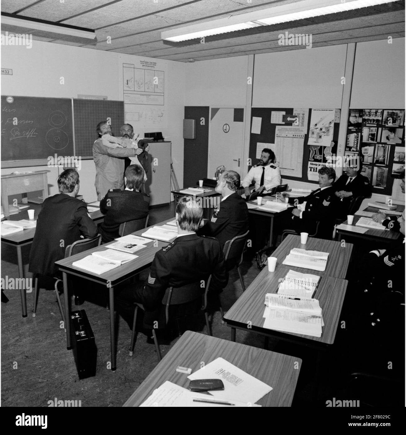 Less situation at the NBCD school in Den Helder in May 1989 Stock Photo ...