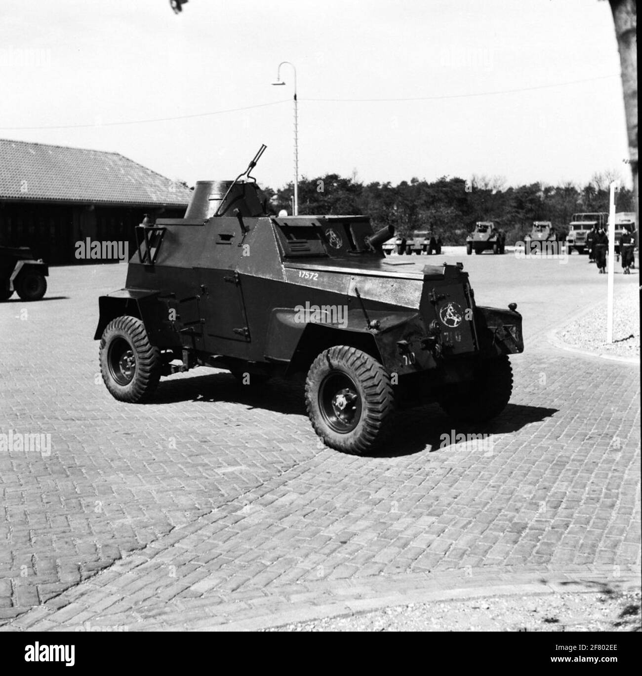 Tanks, carriers, armored vehicles (Sherman M4A1; RAM II; GMC Staghound ...