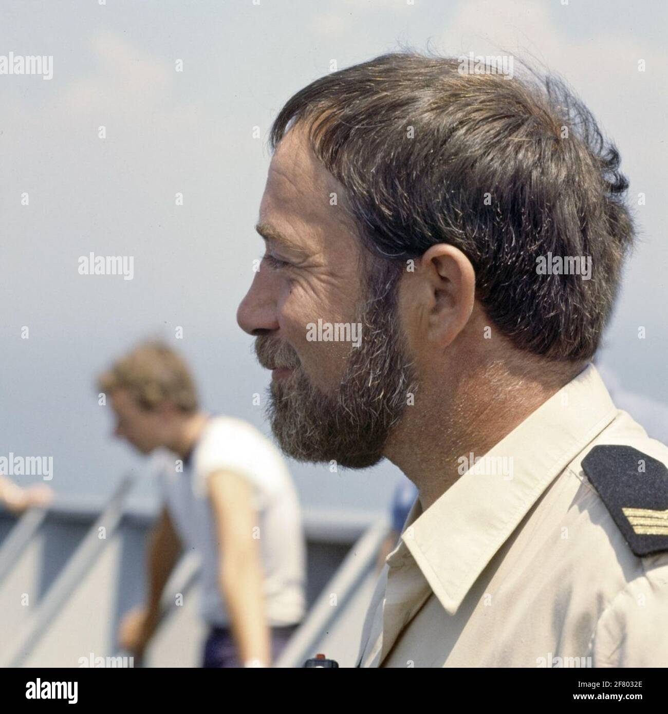 Sergeant (SGT) in white shirt with epaulettes Stock Photo - Alamy